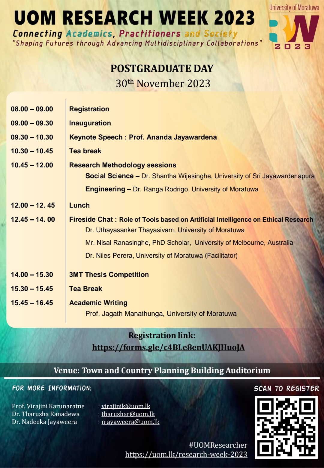 UoM Research Week 2023 | University of Moratuwa